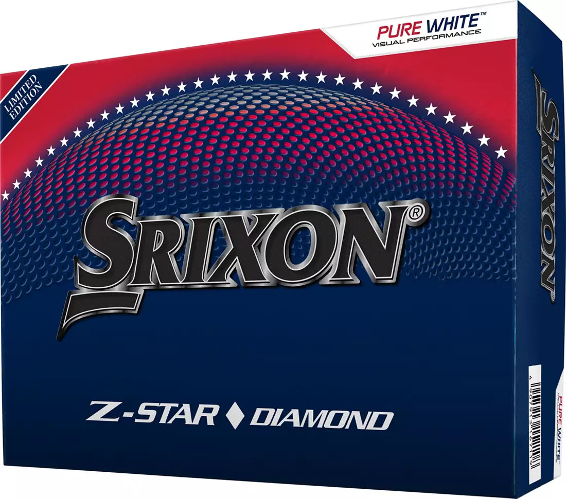 Srixon Z-Star Diamond Limited Edition USA 2025 Pure White Golf Balls ...