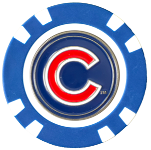 Officially Licensed Chicago Cubs Poker Chip Ball Marker – The Golf Guys ...