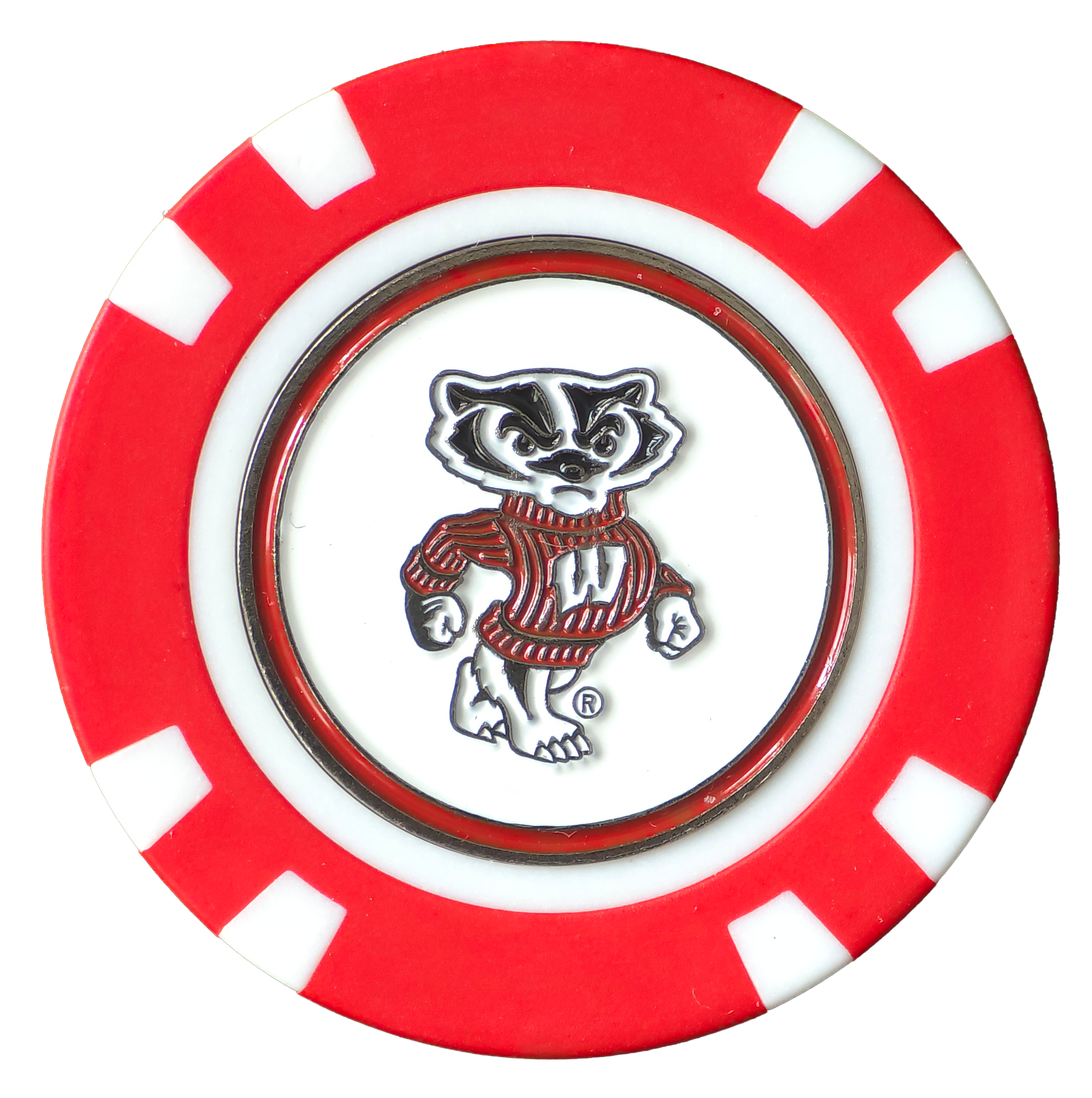 Officially Licensed Wisconsin Badgers Poker Chip Ball Marker – The Golf ...