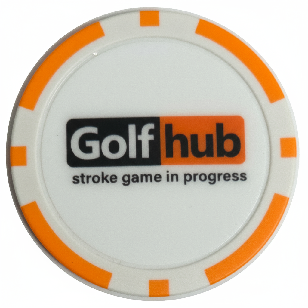 “Golfhub – Stroke Game in Progress” Golf Ball Marker Poker Chip – The ...